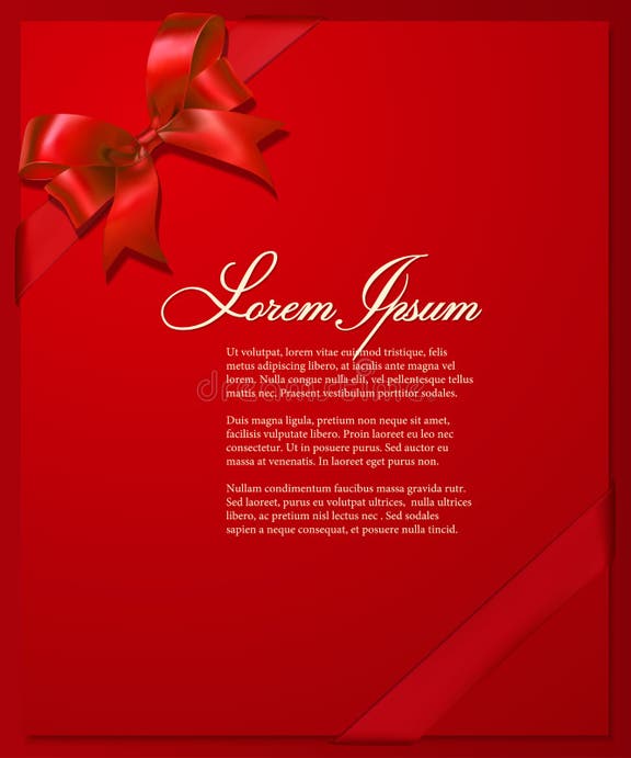 Red gift card stock vector. Illustration of gift, card - 58512992