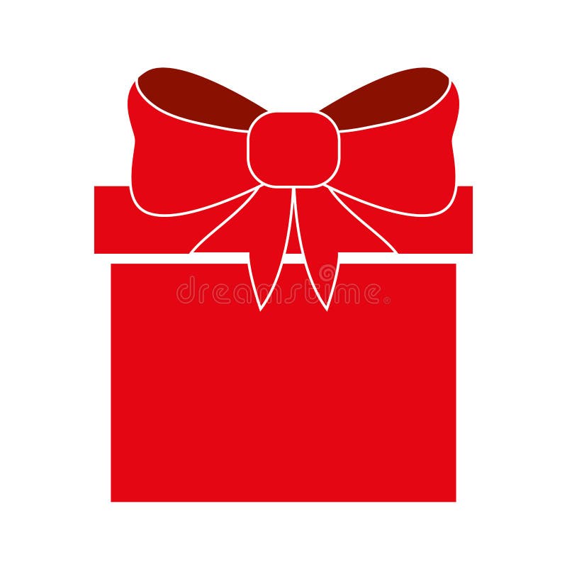 Red Gift Icon. Present Design. Vector Graphic Stock Illustration ...