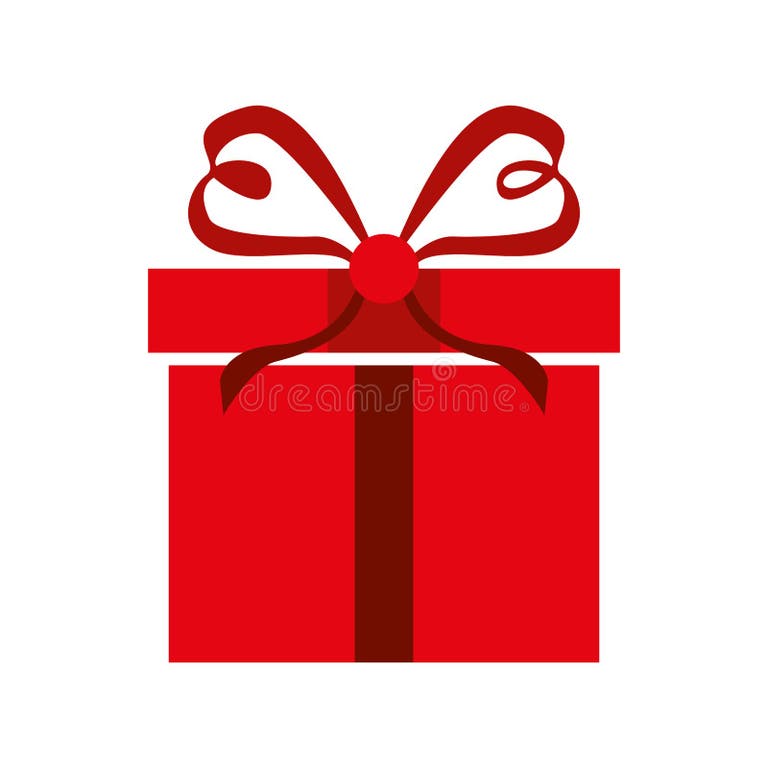 Red Gift Icon. Present Design. Vector Graphic Stock Illustration ...