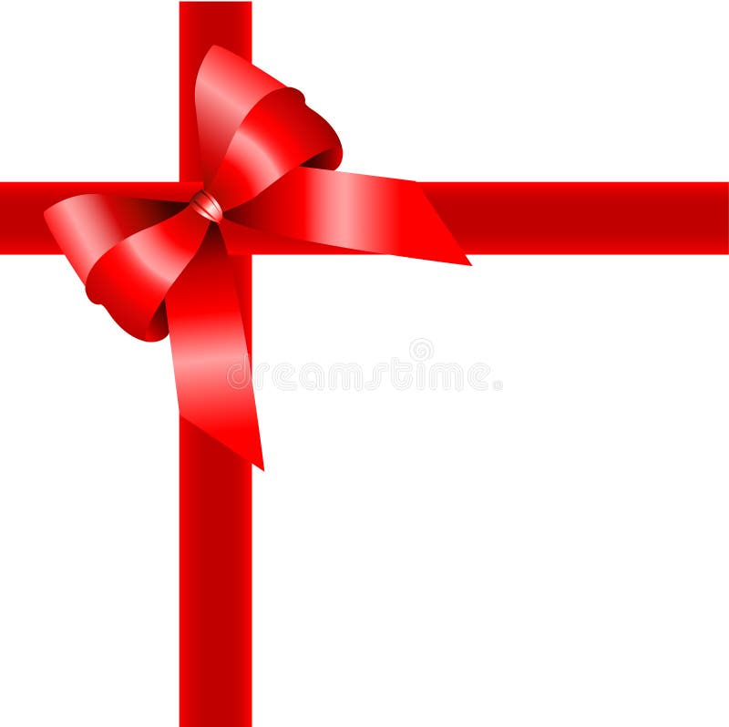 Red gift, ribbon, bow stock illustration. Illustration of events - 3601002 Red gift, ribbon, bow stock illustration. Illustration of events - 3601002