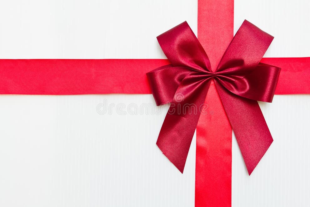 Red gift ribbon stock image. Image of surprise, birthday - 22673417