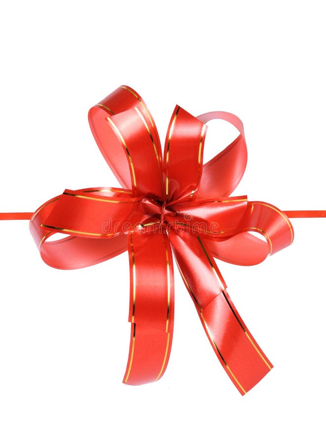 Red ribbon stock image. Image of graphic, gift, isolated - 7420483