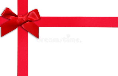 Red gift ribbon and bow stock photo. Image of card, white - 27203030
