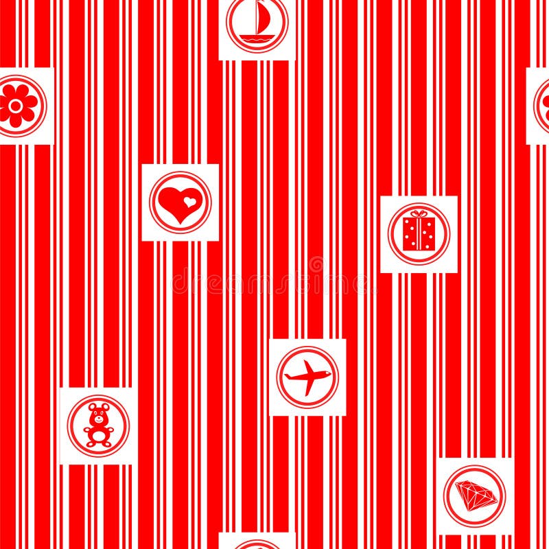 Red gift wrap stock vector. Illustration of package, elements - 20369847
