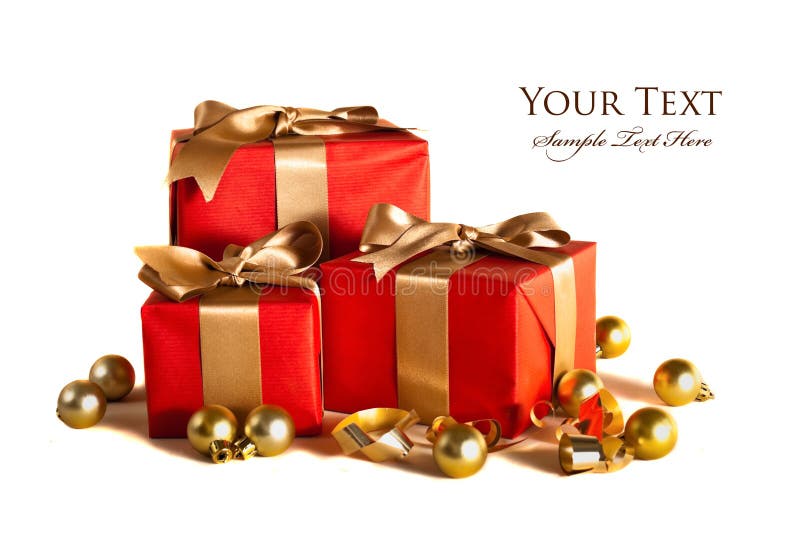 Red gifts stock image. Image of small, color, festive - 21690633
