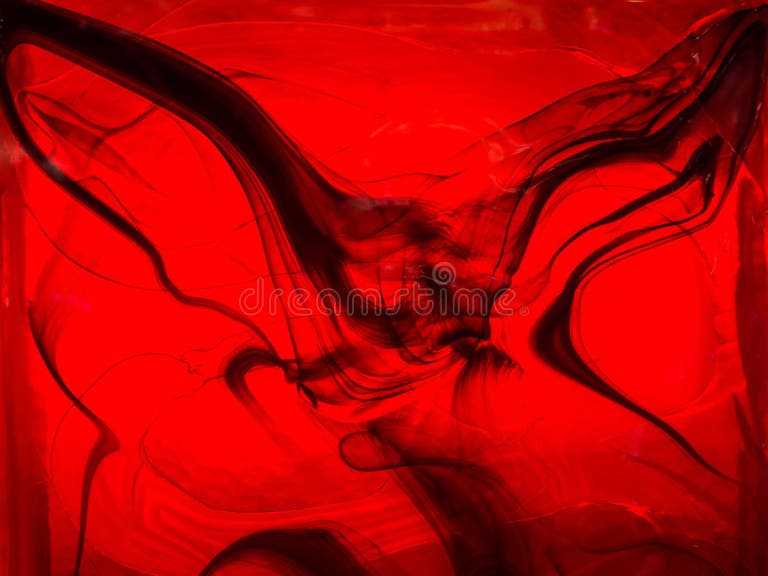 Red Glass Block in Abstract Form Stock Photo - Image of window ...