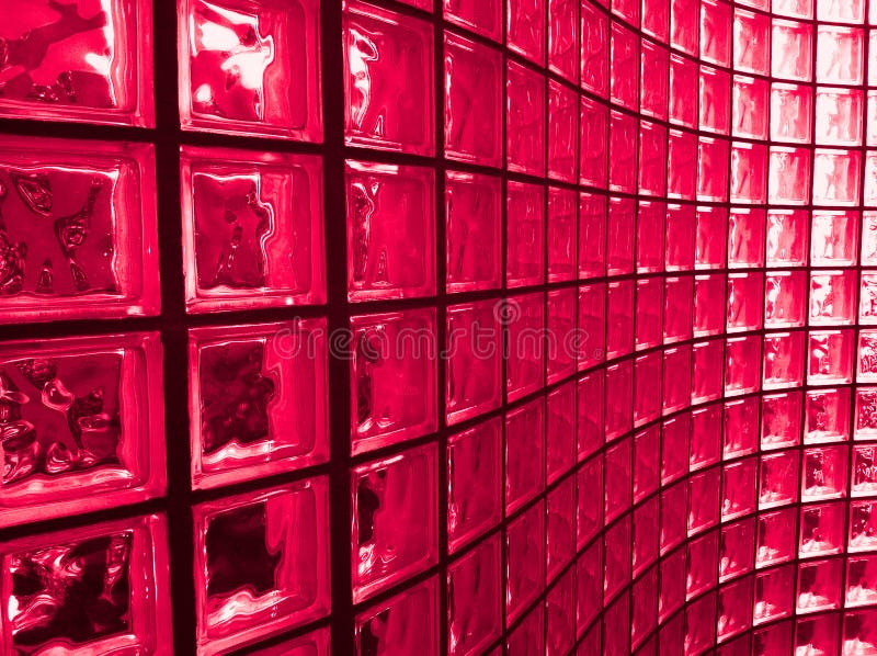 Red Glass Block stock photo. Image of construction, tile - 43919074