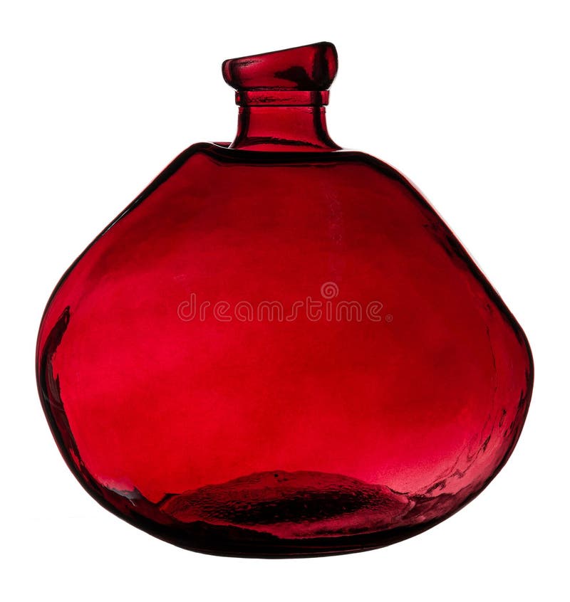 Red Glass Bottle stock image. Image of colour, motive - 57166241