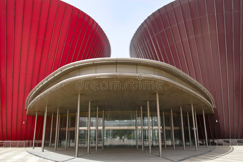 Red glass building stock image. Image of buildings, glass - 41058083
