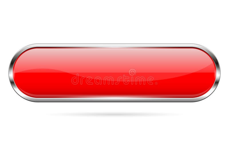 Red Shiny Oval Button. on White Matted Background. Web Interface ... Red Shiny Oval Button. on White Matted Background. Web Interface ...