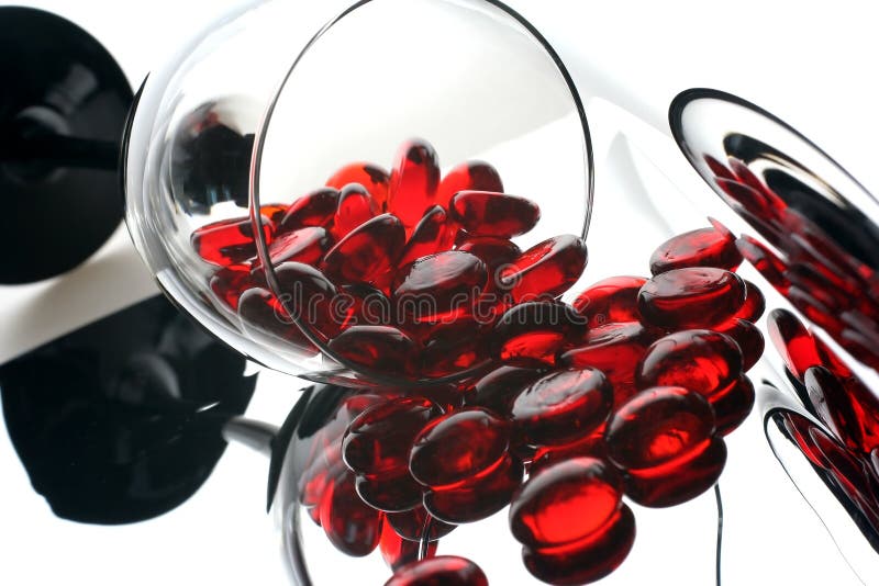 Red Glass Half Marbles stock image. Image of black, marbles - 3600011
