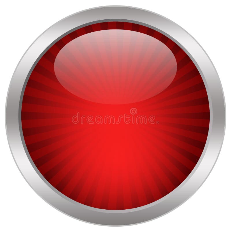 Big red button stock vector. Illustration of business - 50796427