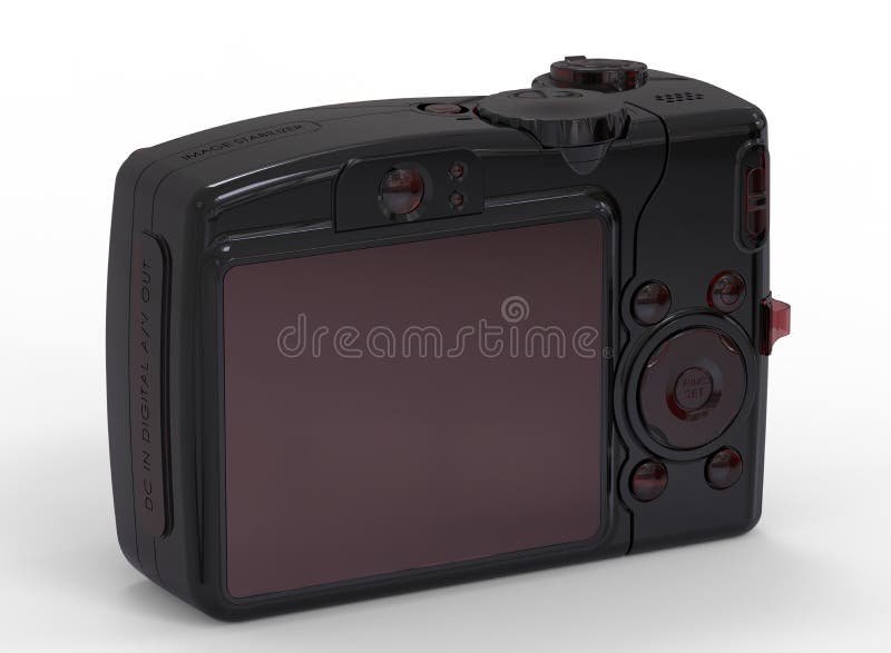 Red Glass Mirror less Camera Stock Illustration - Illustration of ...
