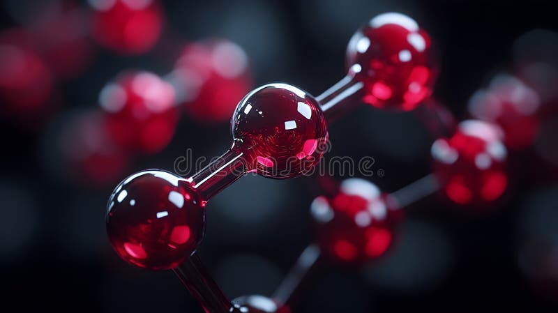 AI-Generated Molecular Structure Stock Illustration - Illustration of ...