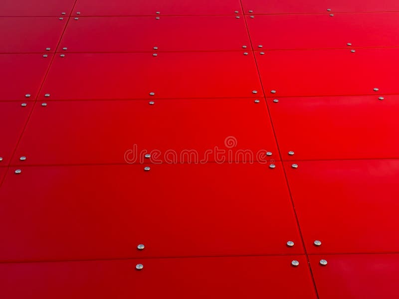 Red Glass Pattern Abstract Background. Red Glass Facade of the Building ...