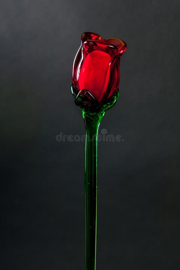 Red glass rose stock photo. Image of gift, floral, background - 41131622
