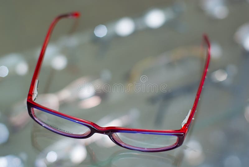 Red glasses stock photo. Image of corrective, frame, fashion - 12016434