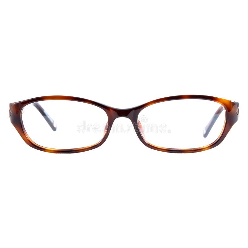 Sun Goggles and Glasses for Vision in Red Frames. Stock Image - Image ...