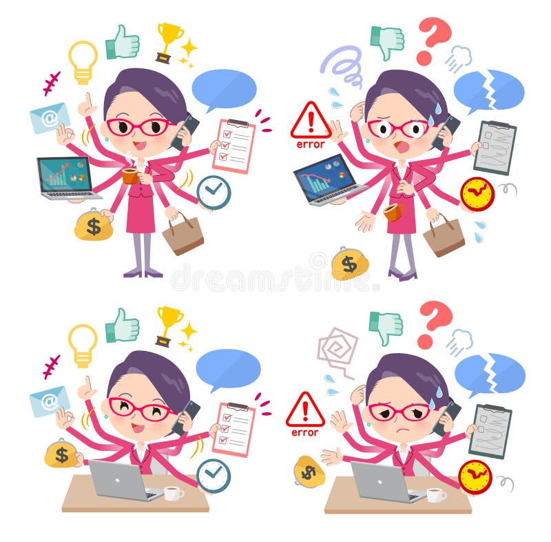 Teacher Multitasking Stock Illustrations – 113 Teacher Multitasking ...
