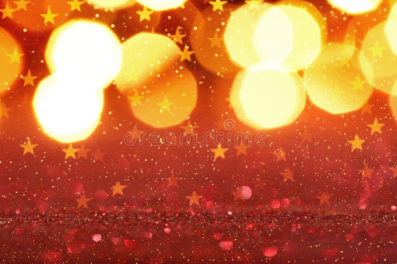 Red Glitter Background with Golden Lights Stock Photo - Image of ...