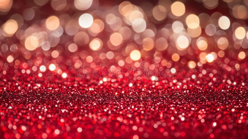 Red Glitter Background with Sparkling Lights Stock Illustration ...
