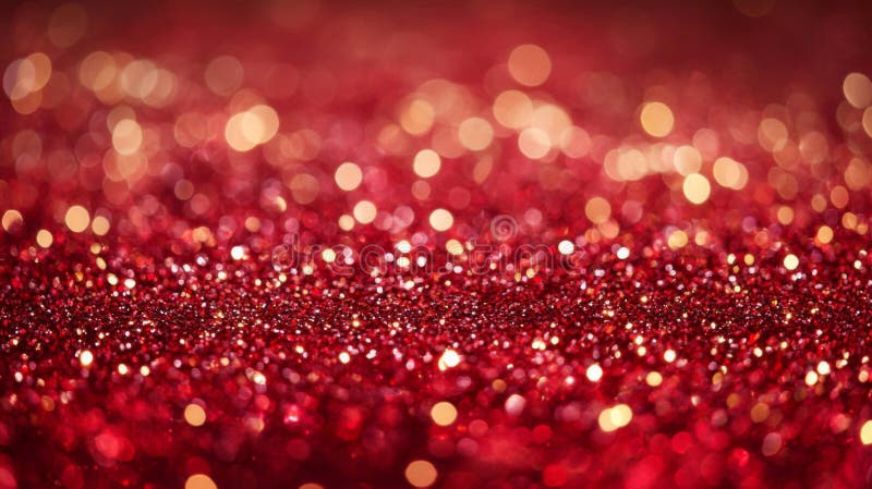 Red Glitter Background with Sparkling Lights Stock Illustration ...