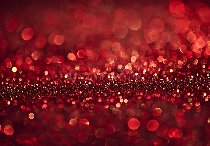 Red Glitter Background with Bokeh Lights Stock Illustration ...