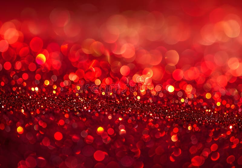 Sparkling Red Glitter Bokeh Background Stock Illustration ...