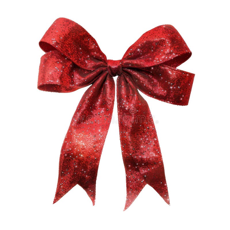 Red Glitter Bow with Black Background Stock Illustration - Illustration ...