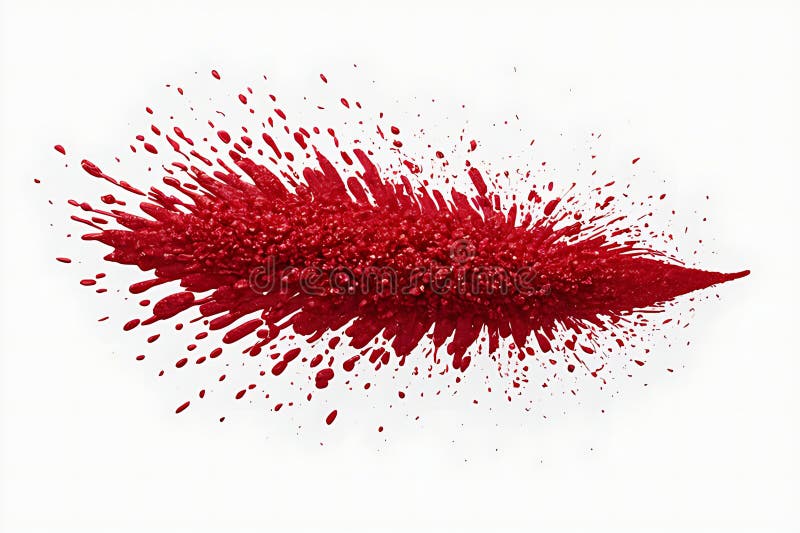 Red Glitter Explosion Isolated on a White Background. Abstract Burst of ...