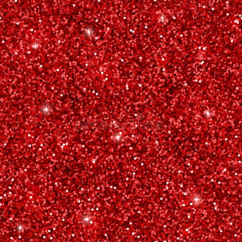 Red Glitter Seamless Pattern Stock Vector Illustration Of Gleam