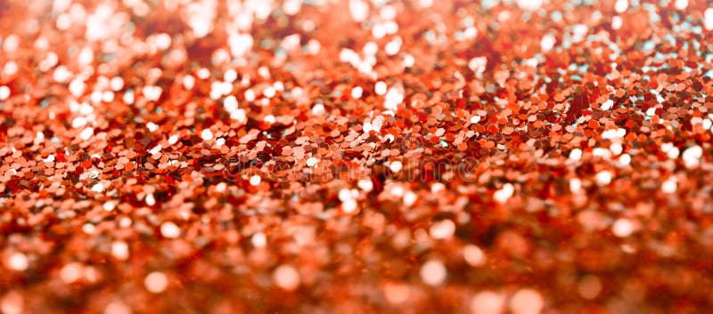 Red Glitter Shine Dots Confetti. Abstract Light Blink Sparkle Defocus ...
