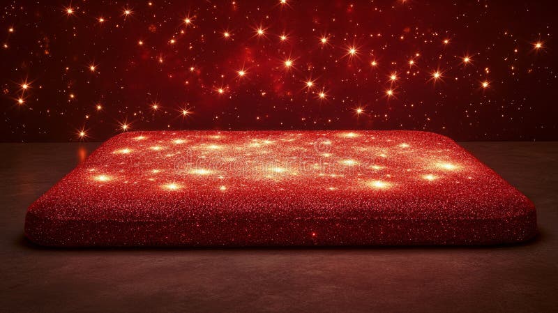 Red Glitter Sparkle Background: Shiny Festive Texture Stock ...