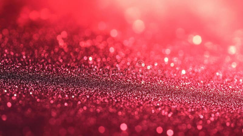 Red Glitter Sparkles Beautifully with Romantic, Festive Theme Stock ...