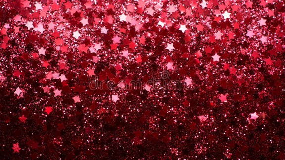 Red Glitter Star Background Texture for Festive Design Stock ...