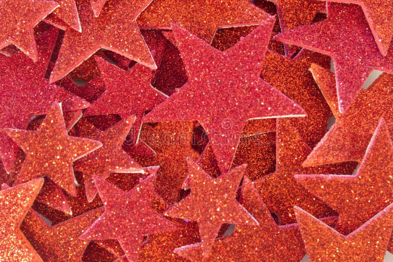 Red Glitter Stars Background Stock Photo - Image of abstract, confetti ...