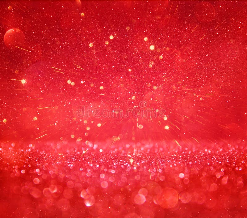 Red Glitter Vintage Lights Background. Defocused Stock Photo - Image of ...