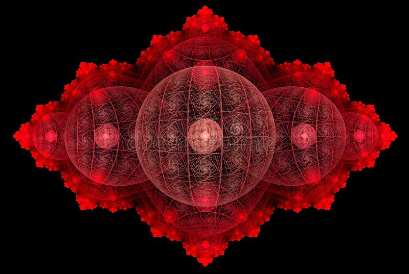 Red Orb stock illustration. Illustration of isolated, black - 6411535