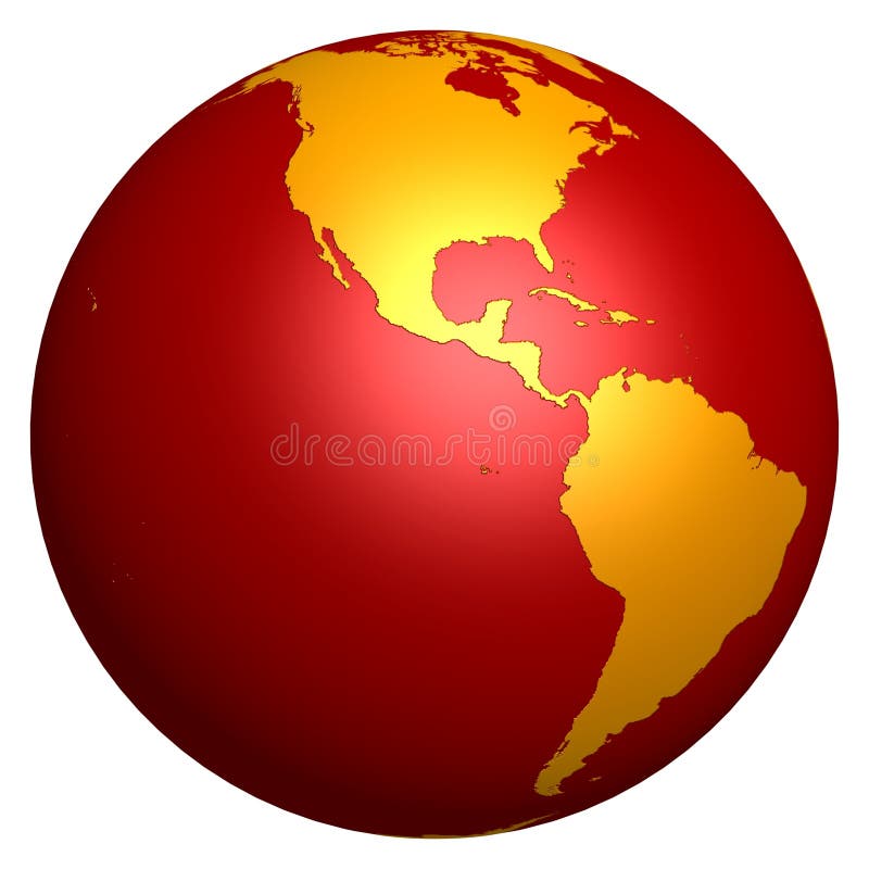Red Globe stock illustration. Illustration of country - 8075276