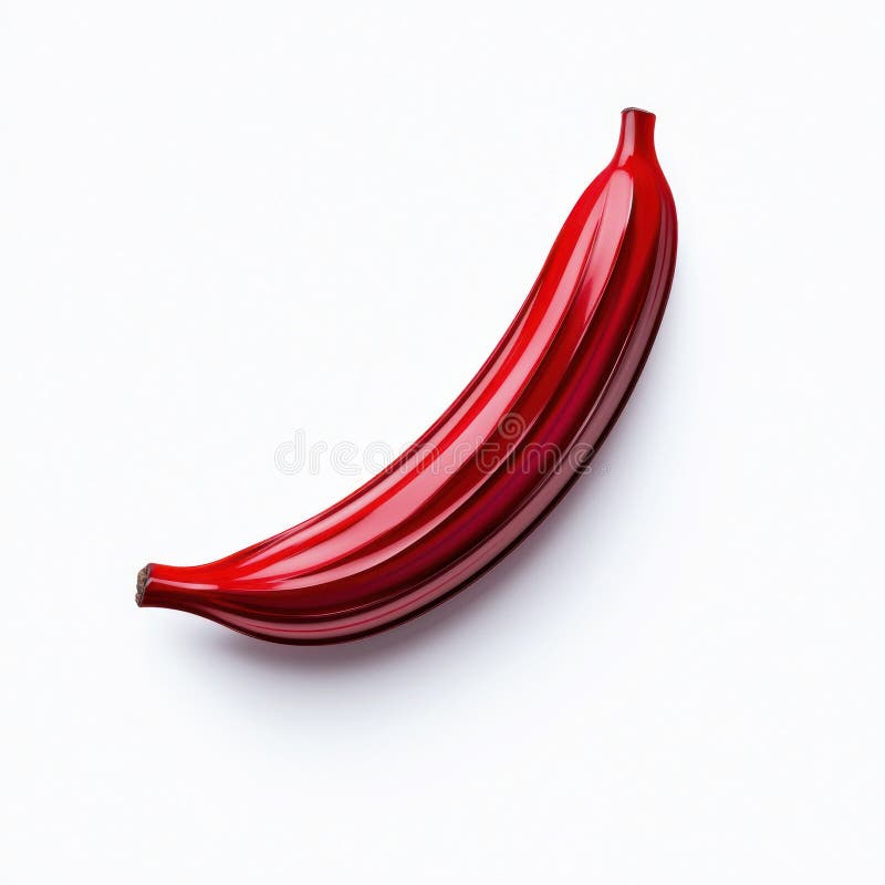 Red Gloss Banana stock illustration. Illustration of isolated - 367340158