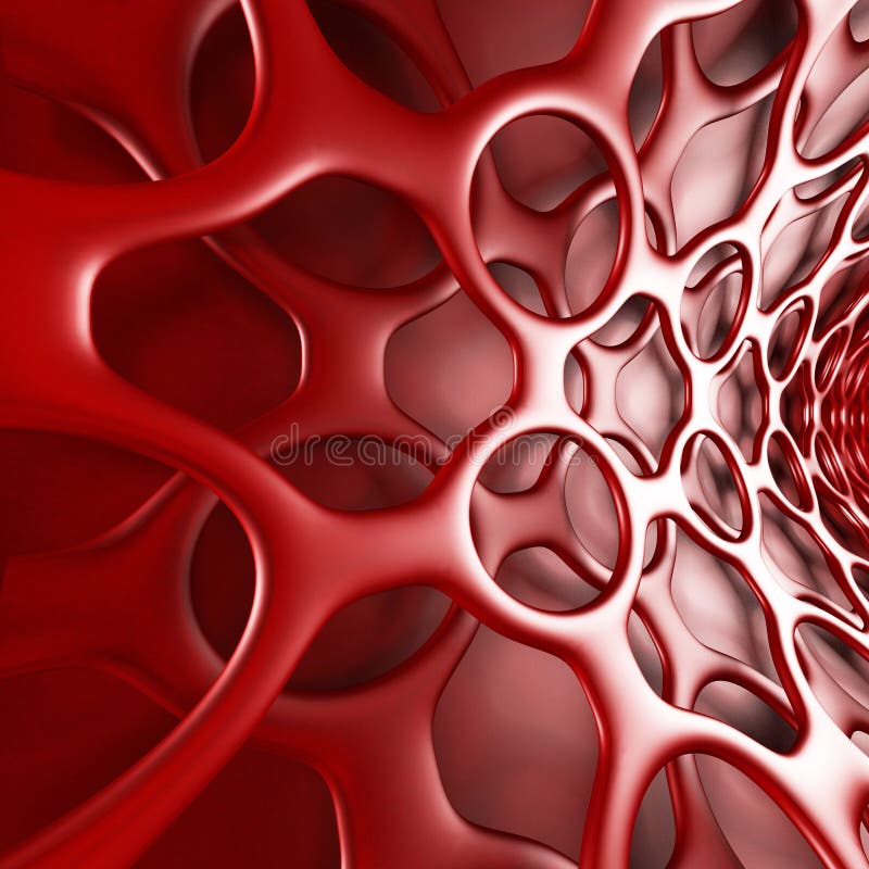 Red Glossy Abstract Futuristic Shapes Pattern Background Stock ...