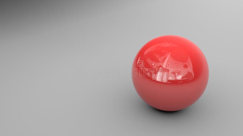 Red glossy ball stock illustration. Illustration of geometry - 40936266