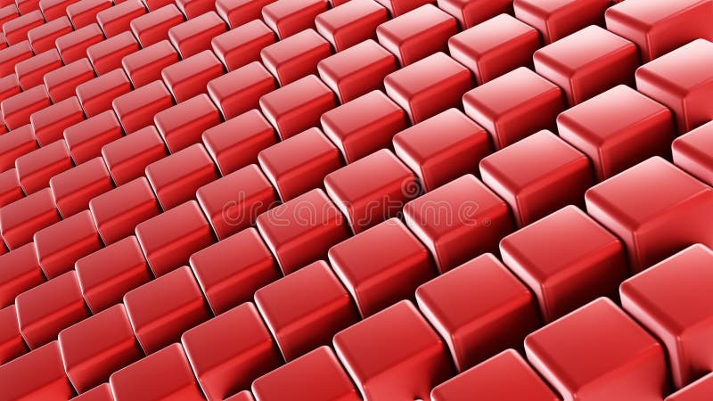 Red Glossy Cubes Wave Loop Animation Background Stock Video - Video of ...