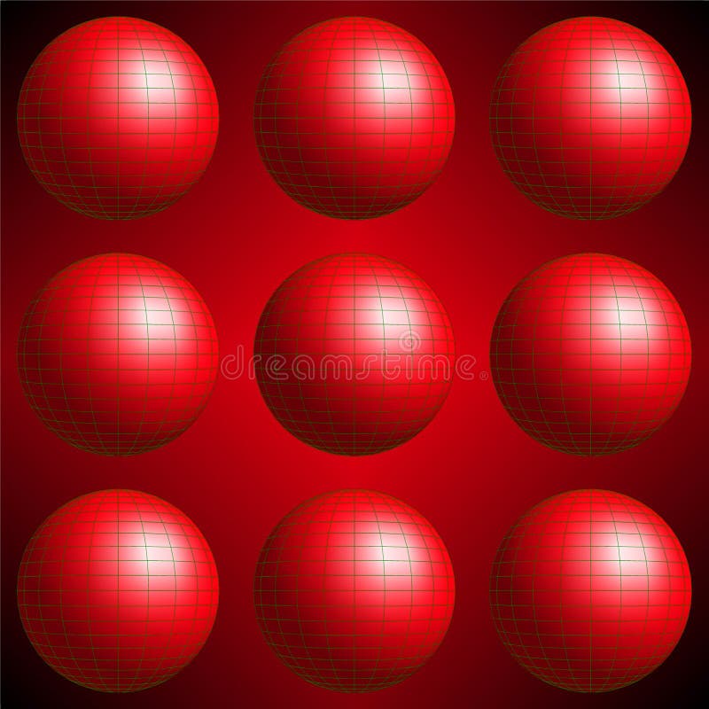 Red Glossy and Glass Blur Balls Stock Image - Image of business, bright ...
