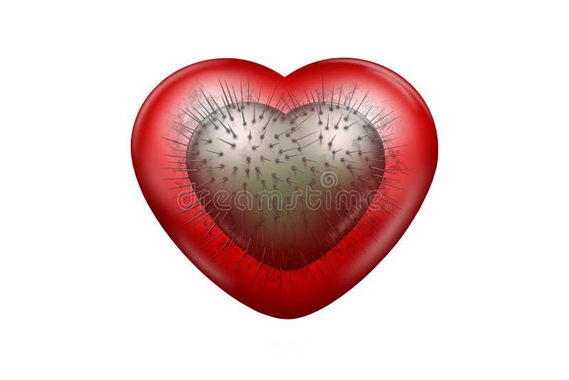 Heart Spikes Stock Illustrations – 215 Heart Spikes Stock Illustrations ...