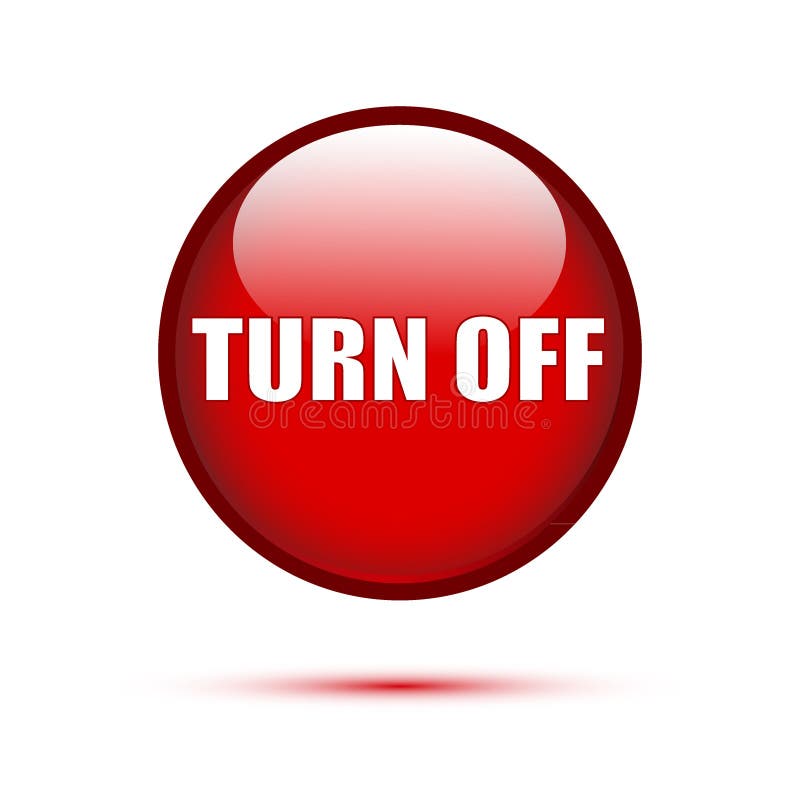 Turn on off button stock illustration. Illustration of glossy - 13045882