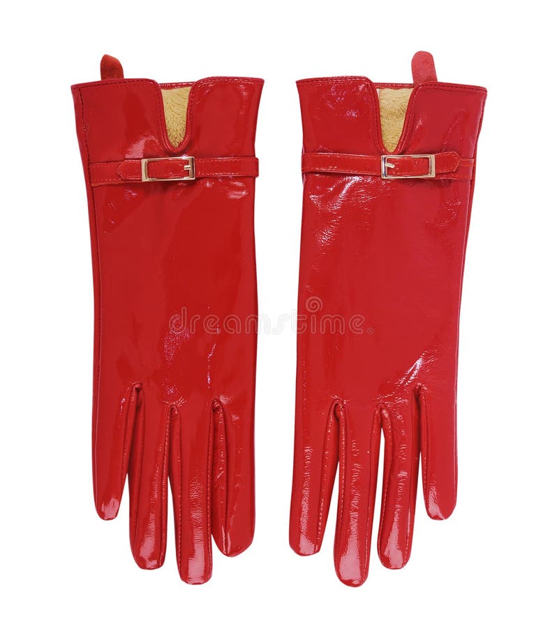 Red gloves stock image. Image of cutout, mitten, dress - 30611419
