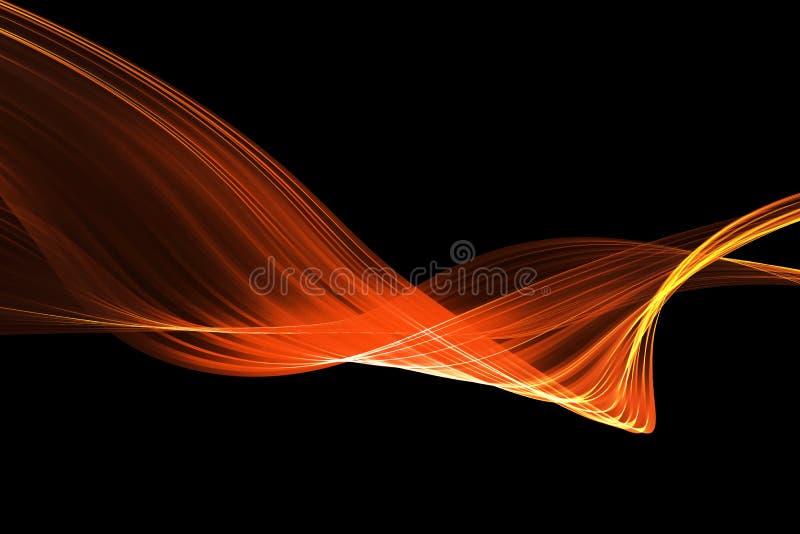 Red Glow Energy Wave. Lighting Effect Abstract Background with C Stock ...