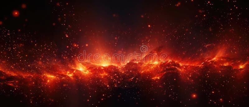 Red Glow Particle Abstract Background. Light Blurred of Light Glitter ...