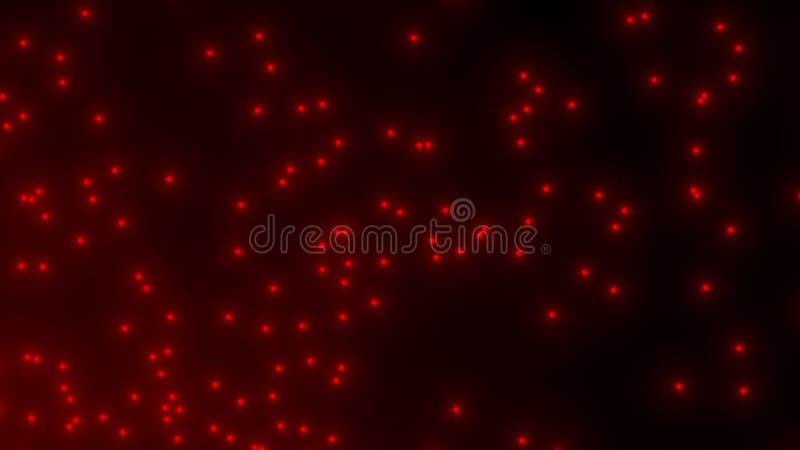 Red Glowing Dots on Dark Abstract Background Stock Video - Video of ...